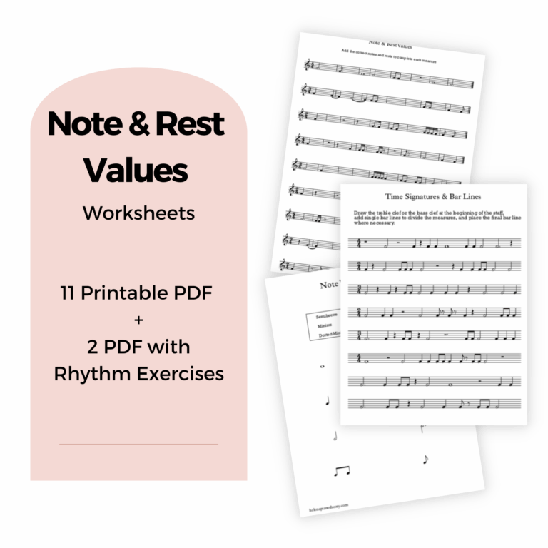 How to Write Music - Staff, Clefs, Note & Rest Values Explained